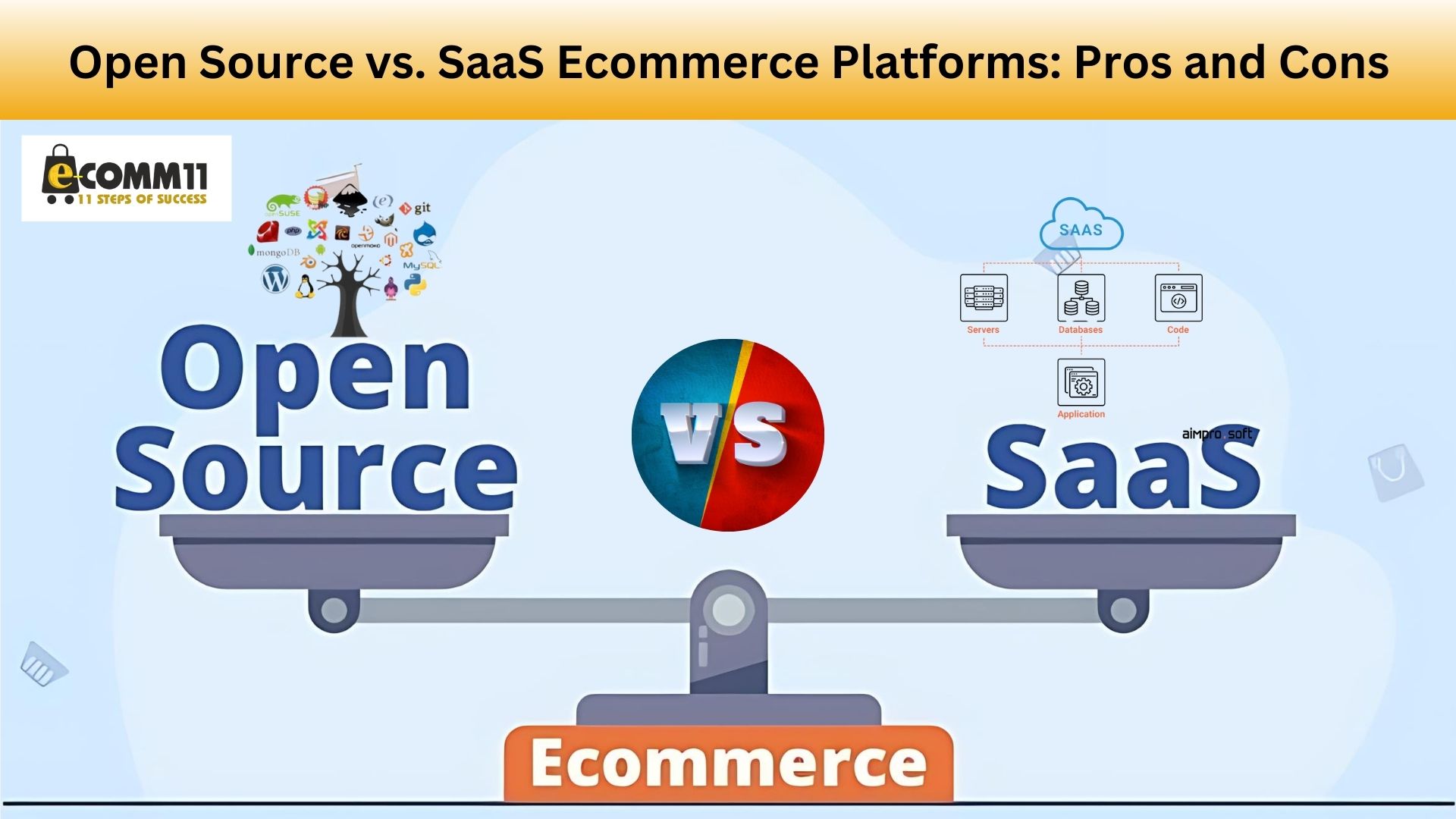 Open Source vs. SaaS Ecommerce Platforms: Pros and Cons - Ecomm11